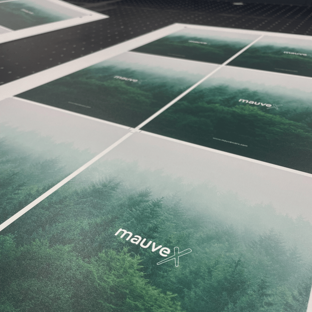 MauveX Plastic-Free Material for Signage and Displays at Mauveworx